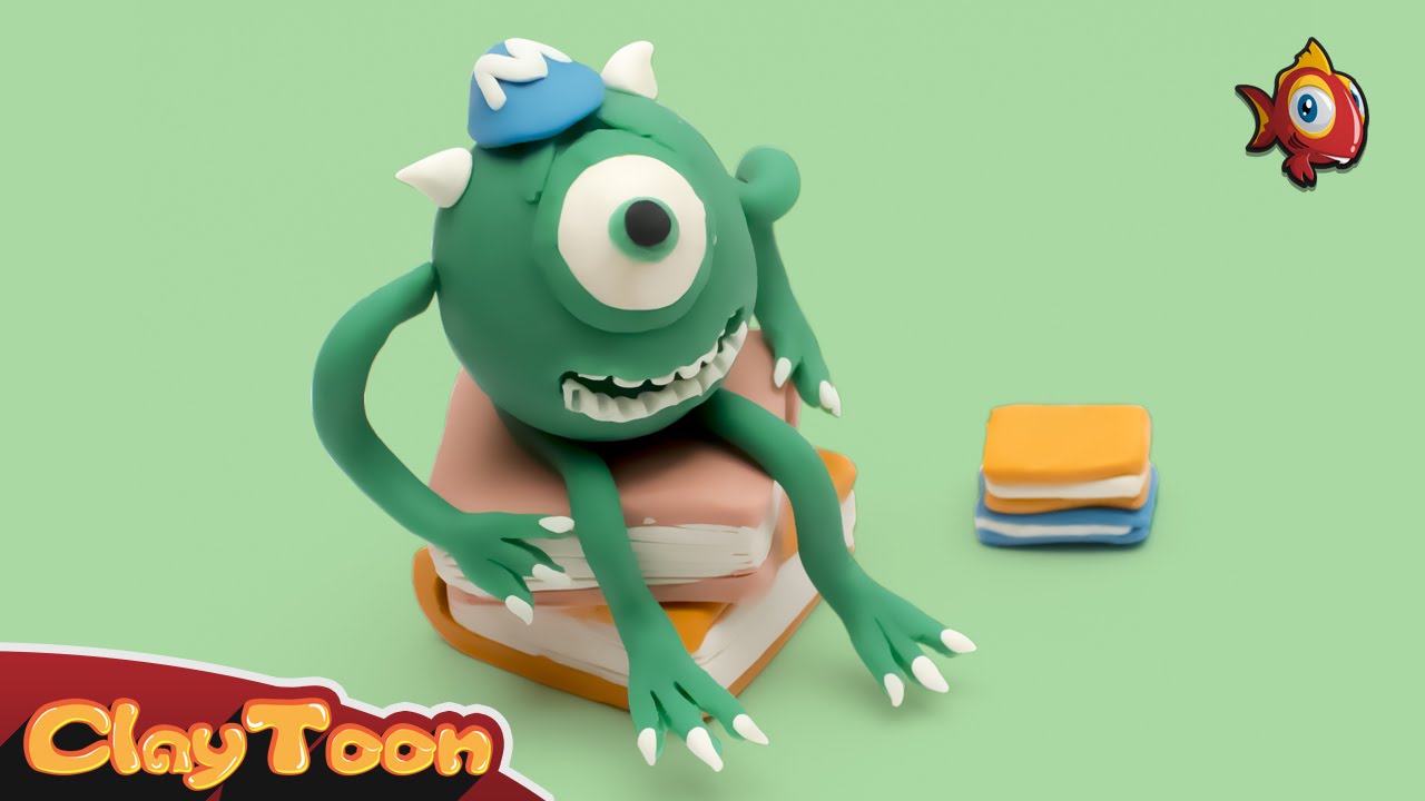 Mike Wazowski - Polymer clay tutorial - YouTube