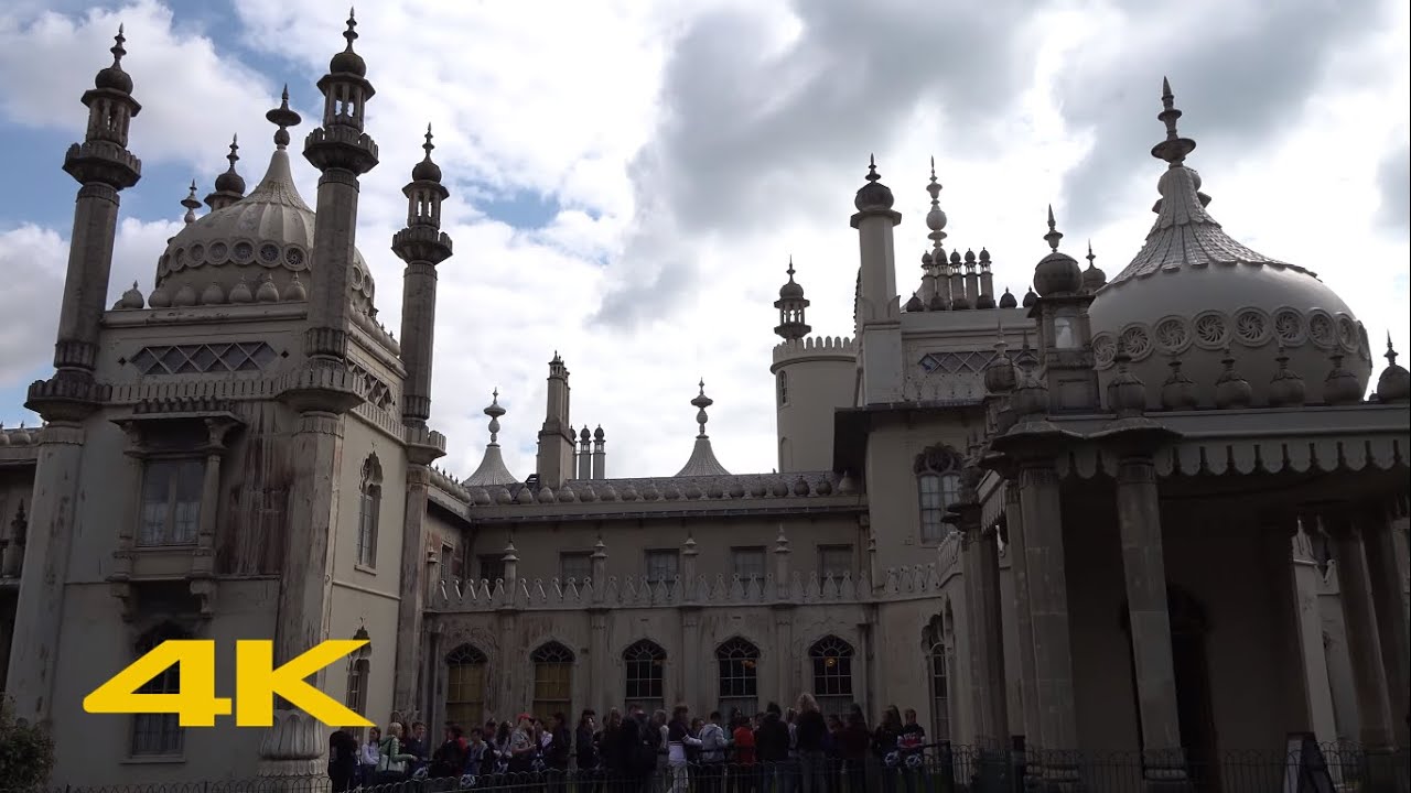 Brighton Walk: Royal Pavilion to the Seafront【4K】 - YouTube