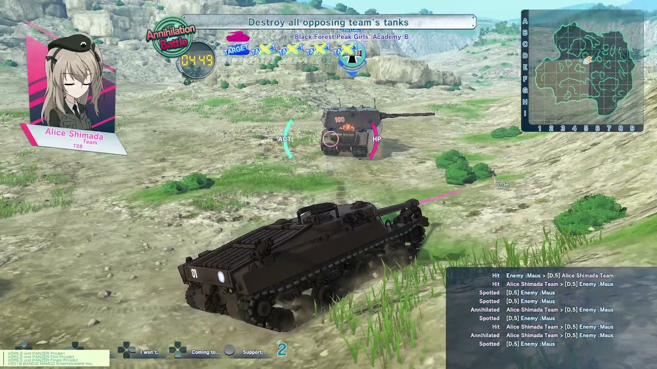 Girls und Panzer Dream Tank Match: Maus Mayhem with T95 and Alice ...