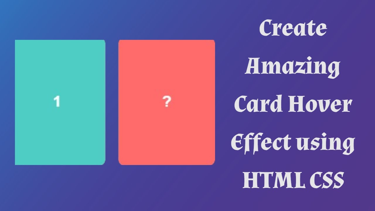 Stunning Css 3d Flip Card Animation Interactive Hover Effect Tutorial