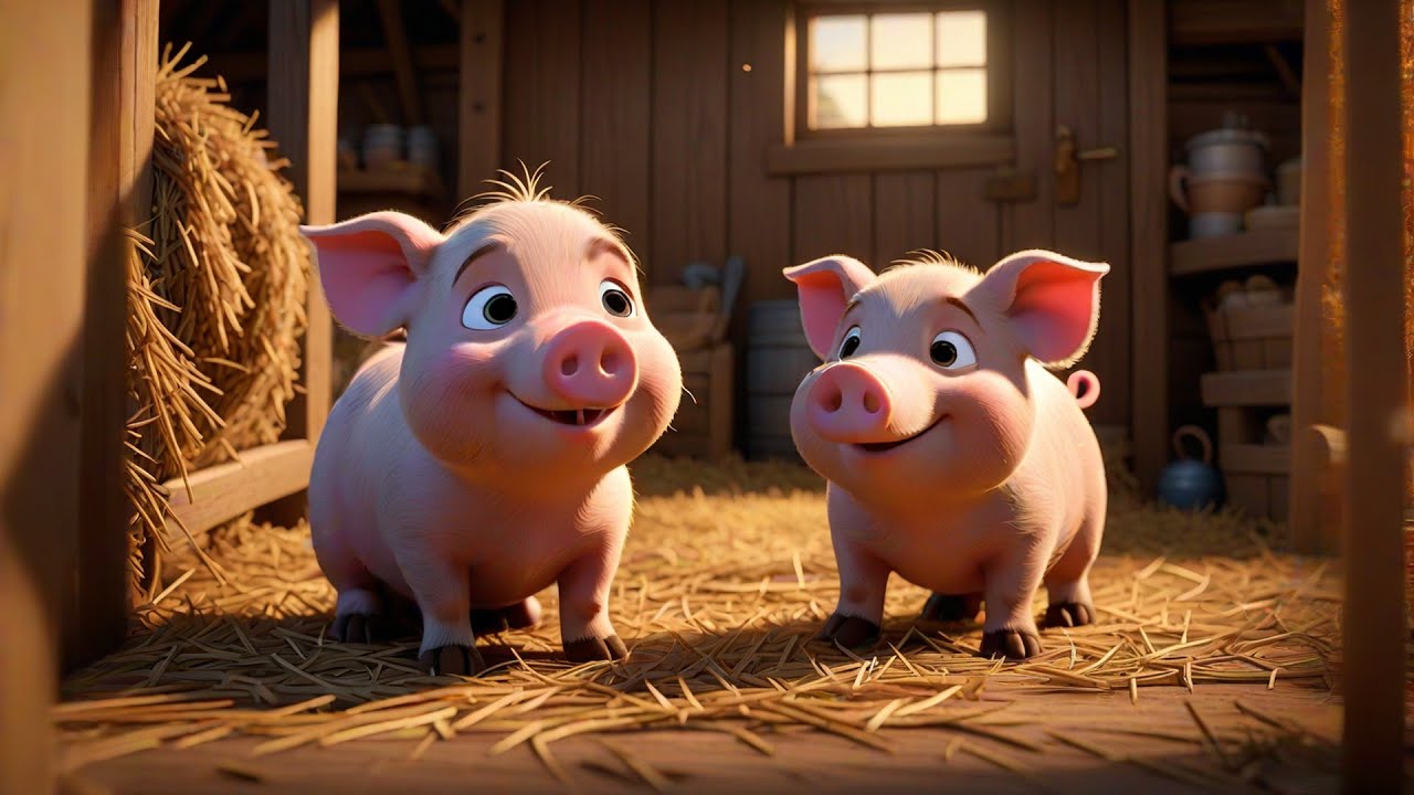 Three Flying Pigs Zoom Through Clouds | Fun & Counting Song | Nursery ...