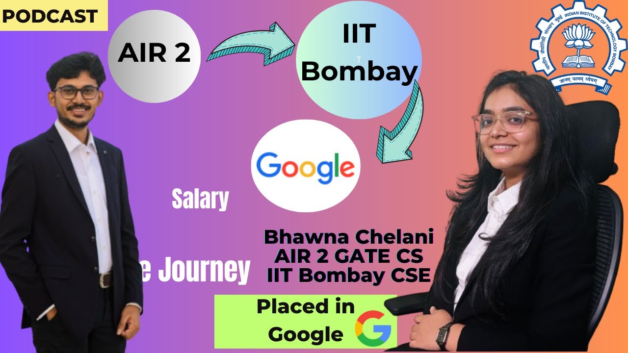AIR 2 to IIT Bombay to Google SDE 🔥|| Journey of Bhawna Chelani ...