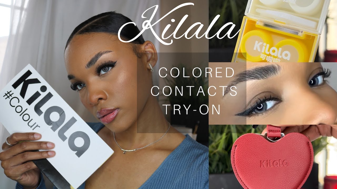 𝐊𝐈𝐋𝐀𝐋𝐀 𝐂𝐎𝐋𝐎𝐑𝐄𝐃 𝐂𝐎𝐍𝐓𝐀𝐂𝐓𝐒 𝐎𝐍 𝐁𝐑𝐎𝐖𝐍 𝐄𝐘𝐄𝐒 | 𝐓𝐑𝐘-𝐎𝐍 - YouTube