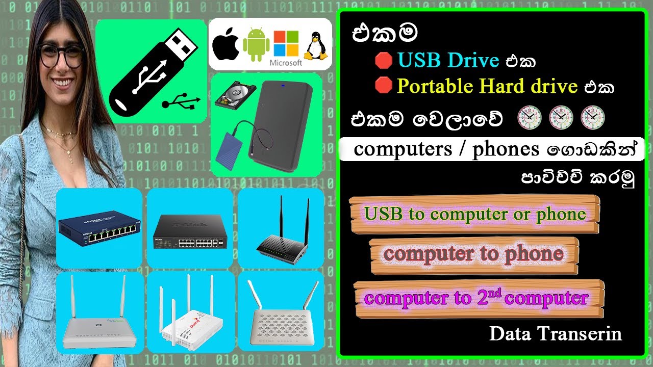 රවුටරේ USB Port එකෙන් කරන්න පුලුවන් දේවල් | How to connect pen drive to ...