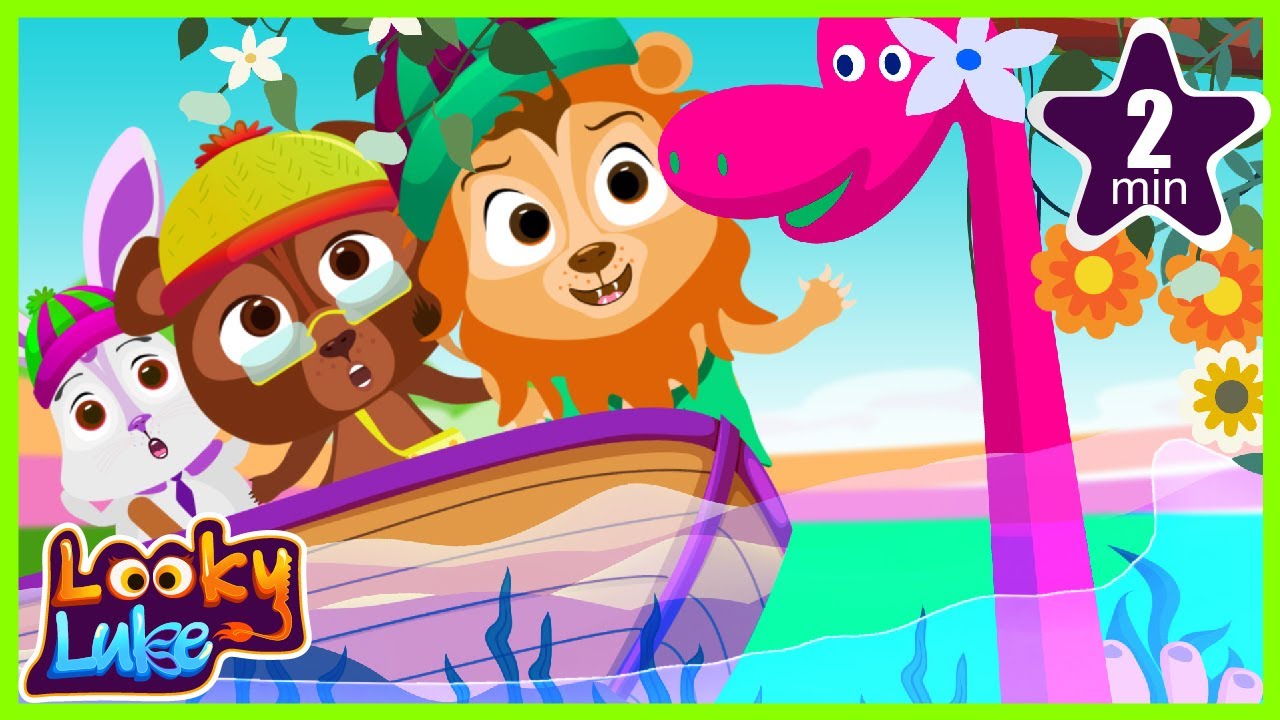 Row Row Your Boat Dinosaur | Kids Song l Looky Luke - YouTube