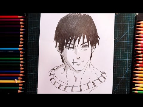 How To Draw Toji Fushiguro || Jujutsu Kaisen || Anime Drawing Step By ...