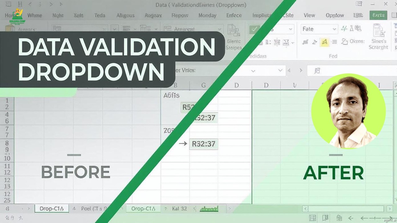 Master Data Validation Dropdown List in MS-Excel | Step-by-Step Hindi ...