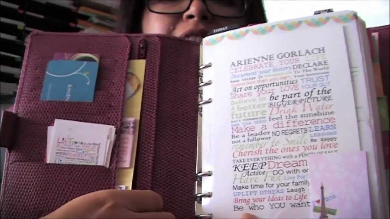 My A5 Filofax Set Up @ February 2013 - The Shorter Video! - YouTube
