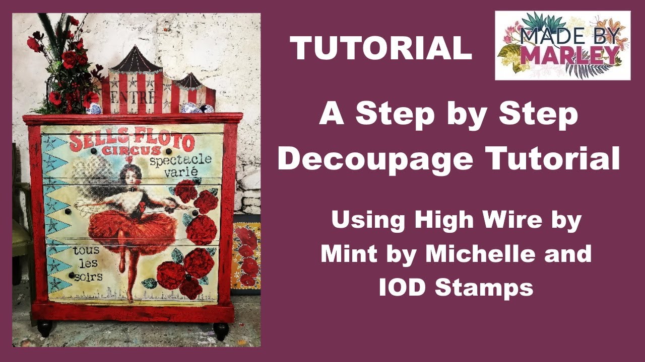 Step by Step Decoupage Tutorial , Blending Decoupage paper, - YouTube