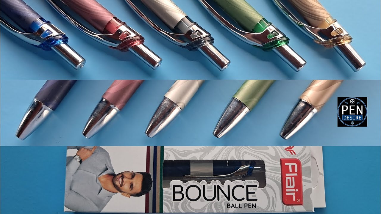 Flair BOUNCE - Retractable ball pen - Designer pen - Exam ball pen ...