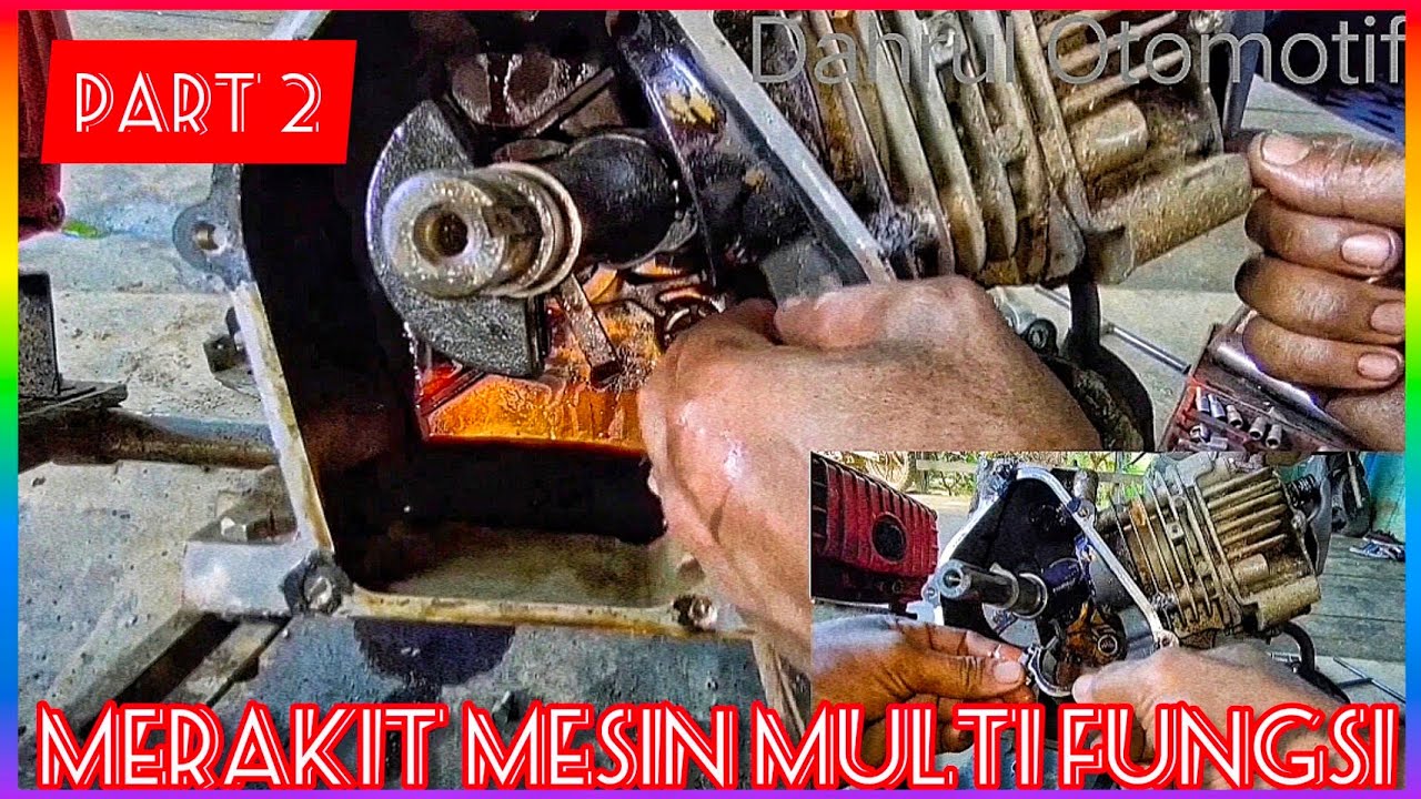 Cara merakit mesin ketinting #mesinmultifungsi - YouTube