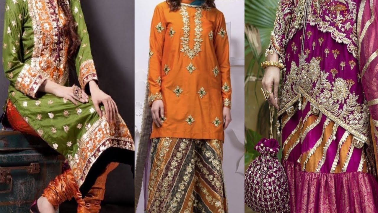 handwork gota design dress ! - YouTube