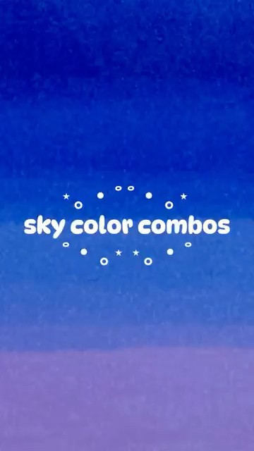 sky color combos | part 21 ⊹₊ ⋆ #colorcombos #coloringtutorial # ...