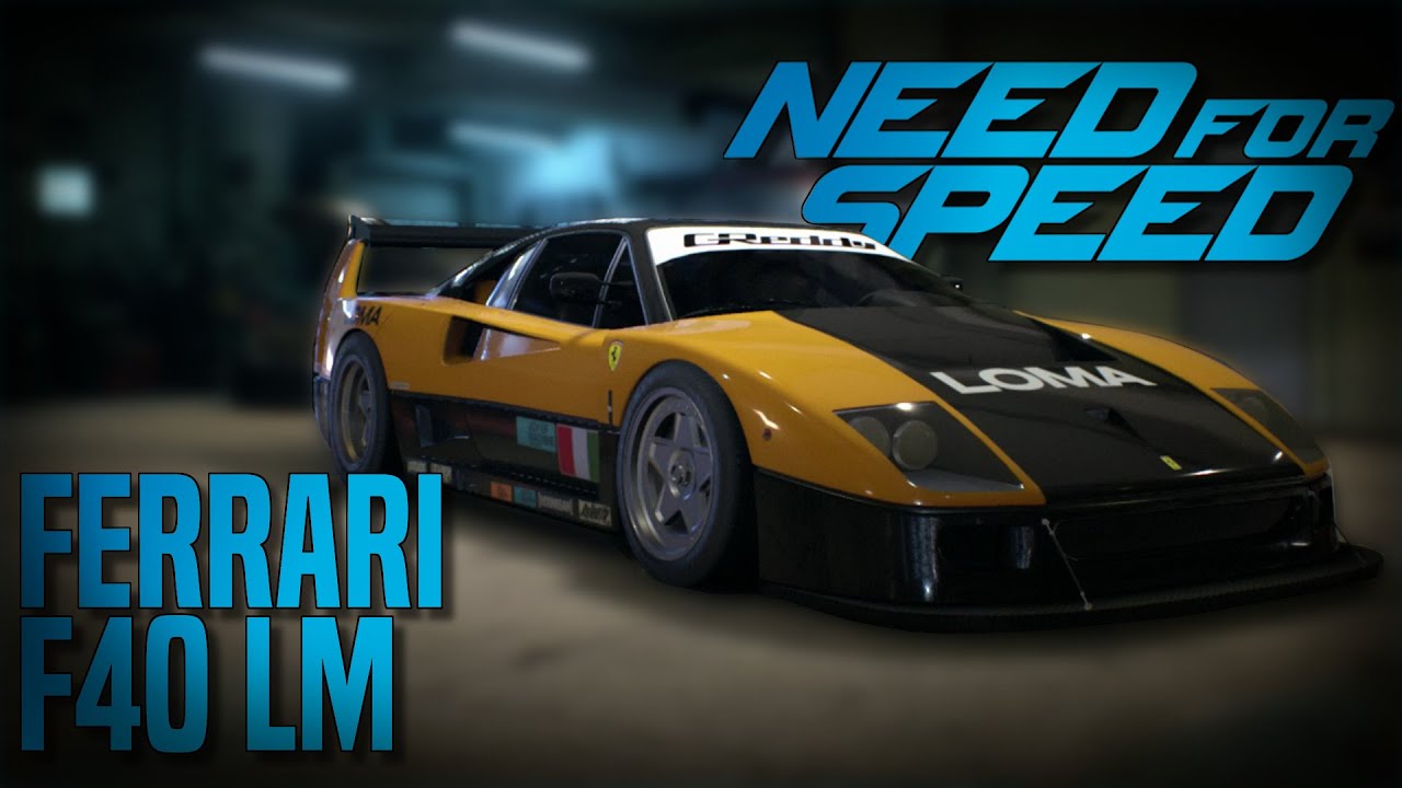 RACING KSI - Need For Speed (2015): Ferrari F40 LM Customization ...