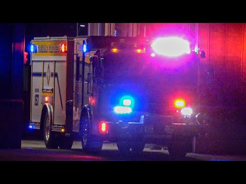 Glendale Fire Dept. Ladder Tender, Engine 157 & Maricopa Ambulance 155 ...