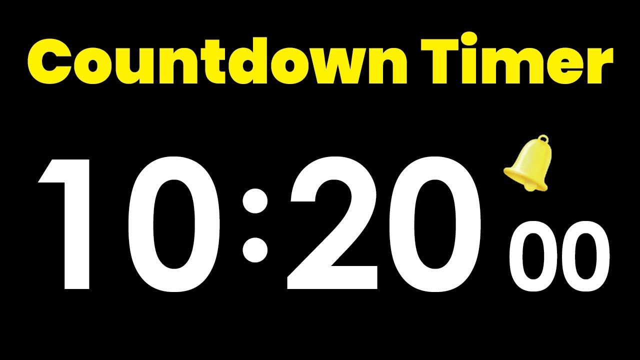 10 Hour 20 Minute Countdown Timer with Alarm #timerstore #10h20m # ...
