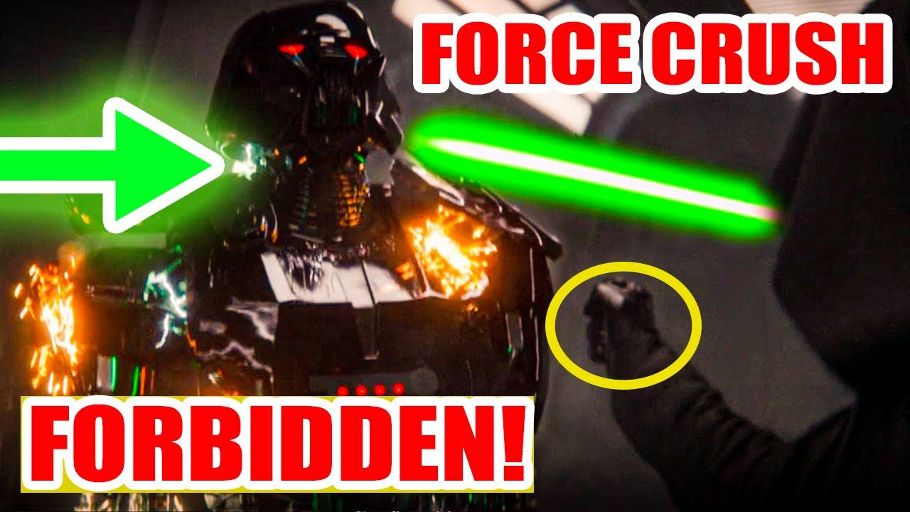 What Is Force Crush? - The Force Power FORBIDDEN by the Jedi Order ...