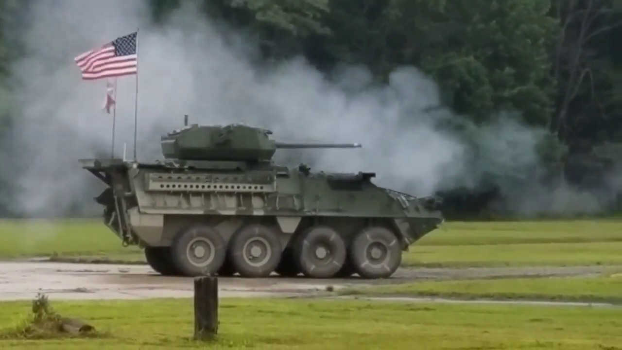 Army Stryker vehicles with 30 mm cannon Javelin upgrades - YouTube