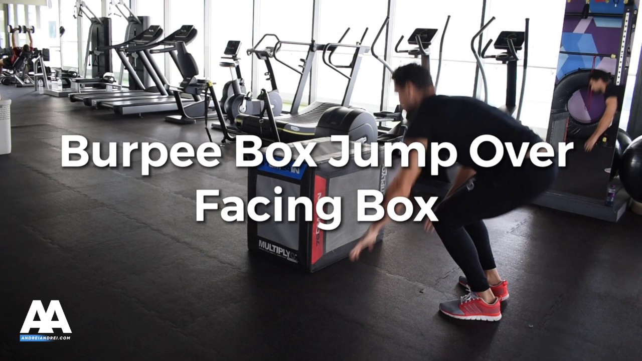 Burpee box Jump Over - Facing box - YouTube