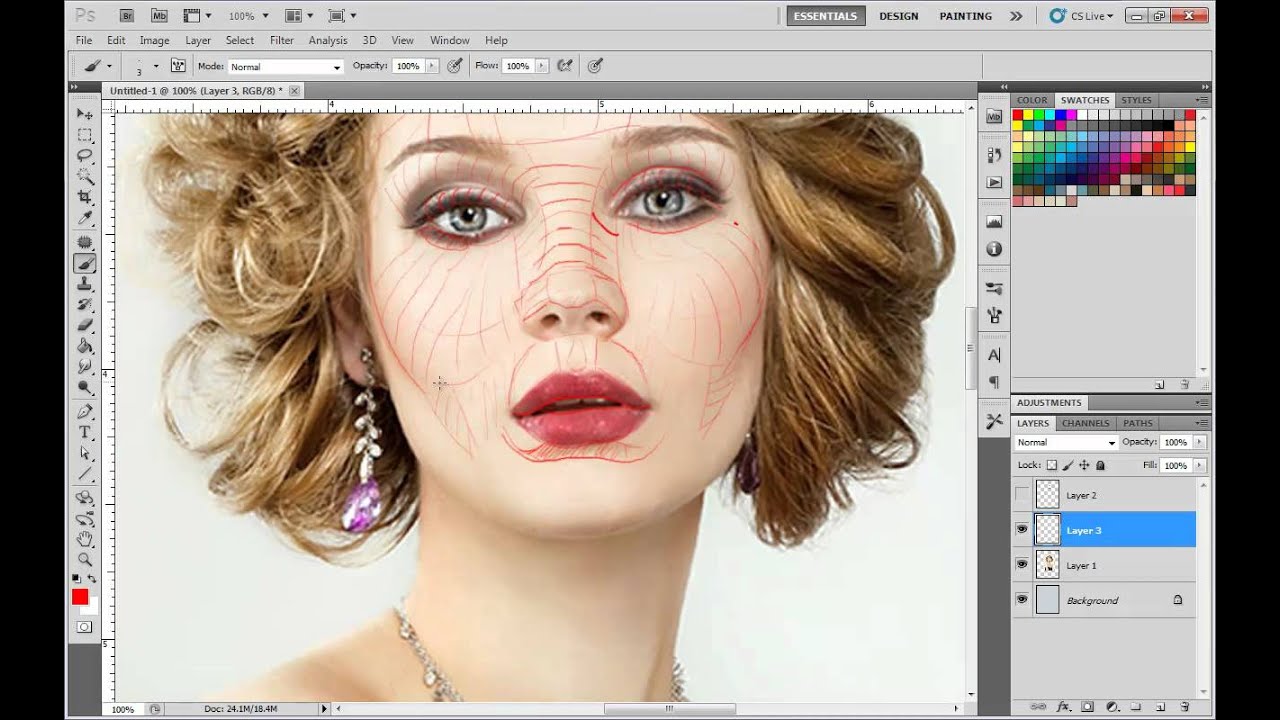 How to Shade Faces WIth Different Light Sources - YouTube
