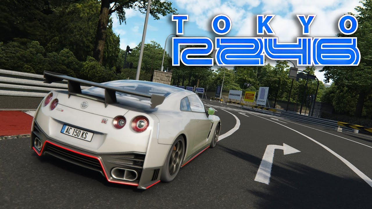 Assetto Corsa com pista do Gran Turismo (Tokyo R246) - YouTube