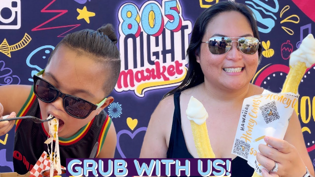 805 Night Market - Roll with us and try some yummy foods! - YouTube