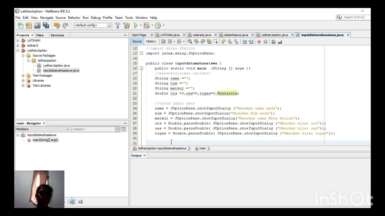 Menampilkan Data mahasiswa menggunakan class JOptionPane - YouTube