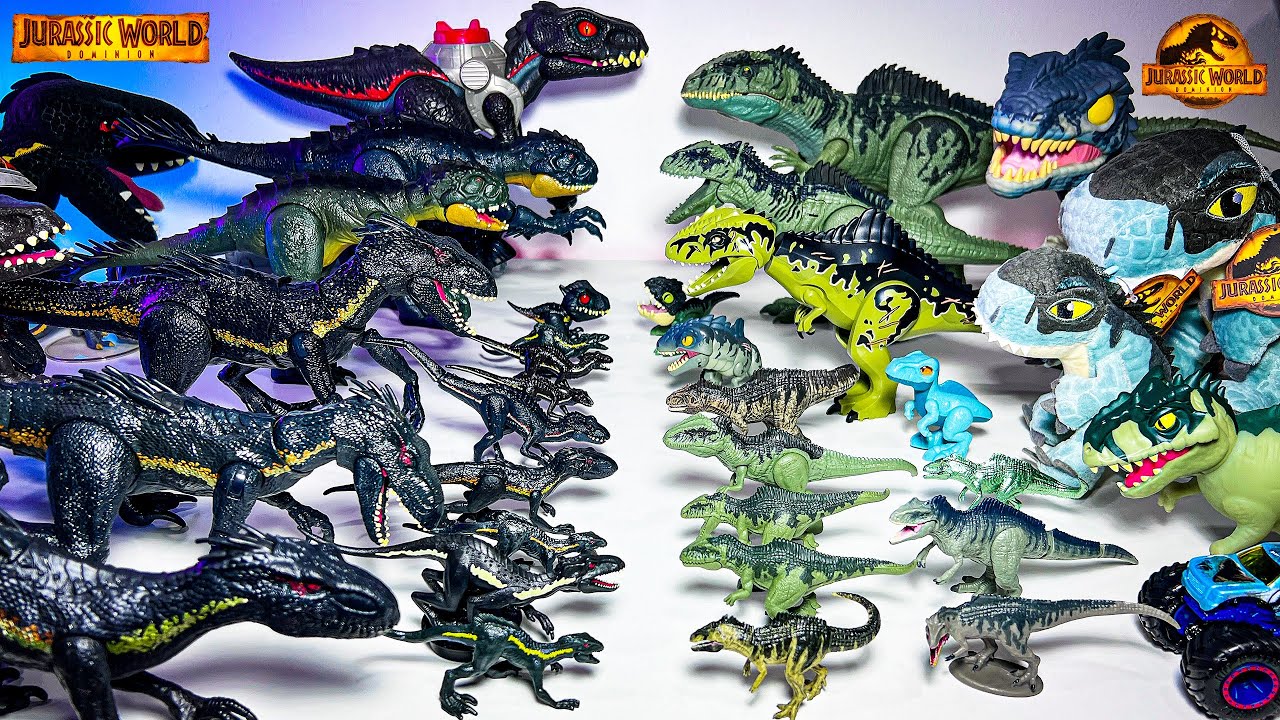 Giganotosaurus vs Indoraptor vs Scorpios Rex! Jurassic World Dominion ...