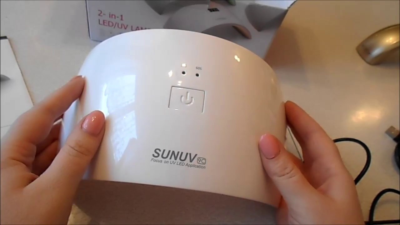 Лампа для сушки гель лака SUNUV 9C с AliExpress - YouTube