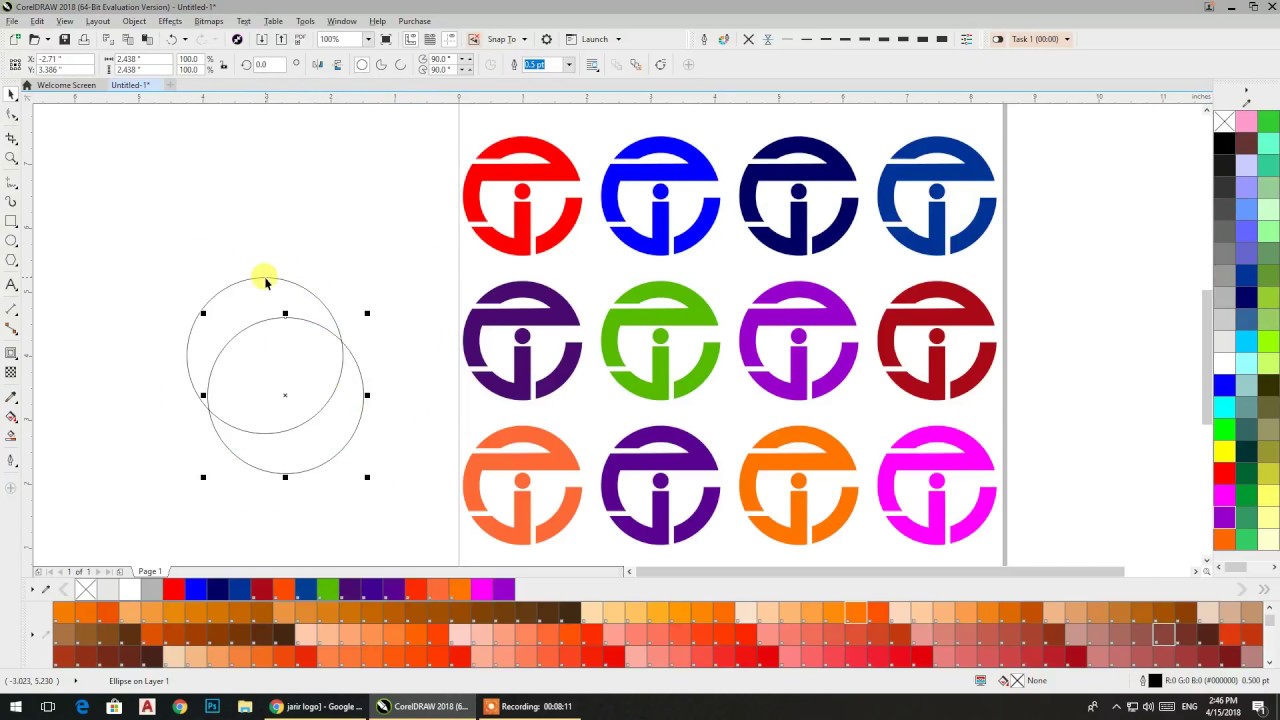 CorelDraw Tutorials | How to make logo in corelDraw? - YouTube