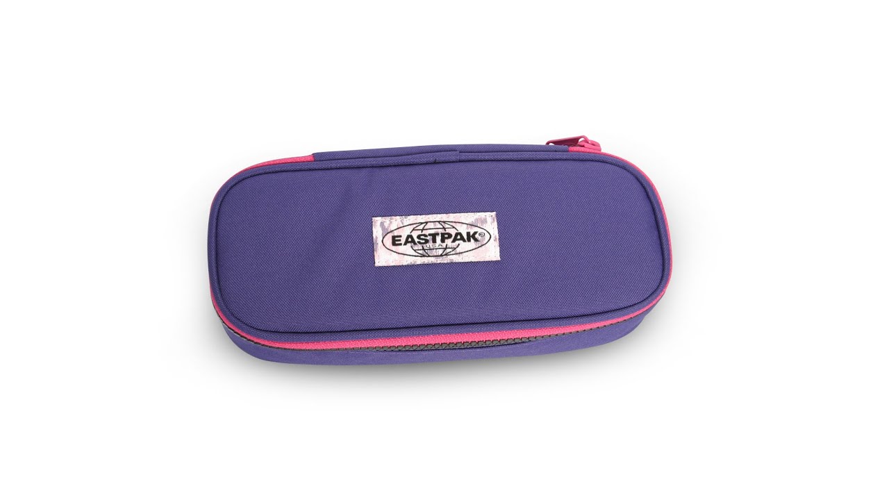 Astuccio Eastpak Ovale Oval Viola Fuxia Fucsia Blue Blu Interno Fiori ...