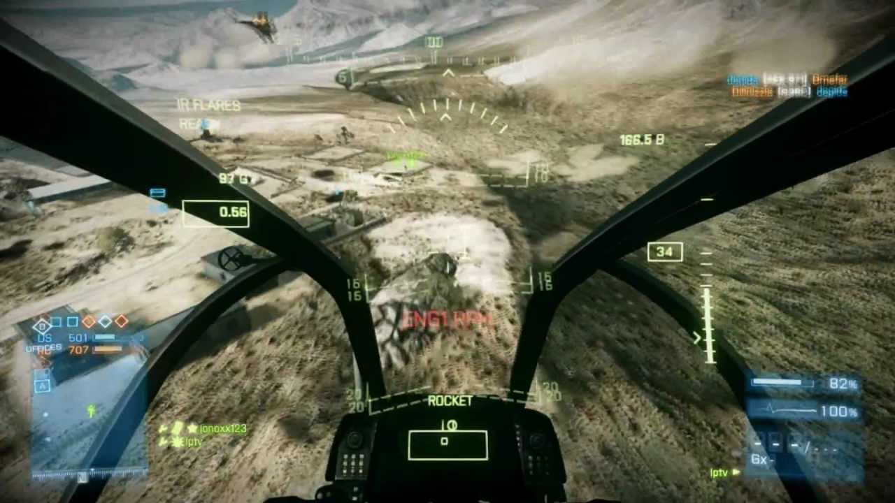 Battlefield 3 - Perfect Attack Helicopter Teamwork Gameplay PC (PURE ...