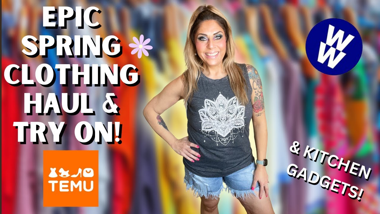 EPIC SPRING 🌼 TEMU CLOTHING HAUL & TRY ON!! IS TEMU LEGIT?? -138 POUNDS ...