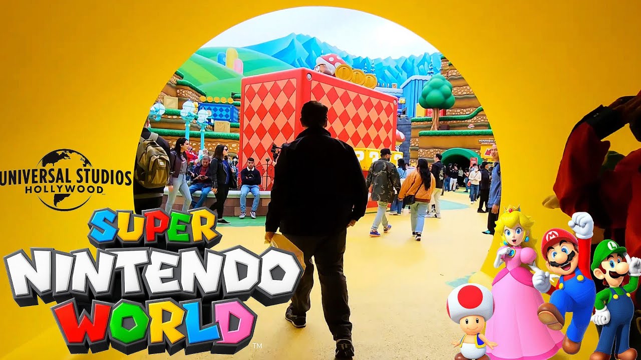 SUPER NINTENDO WORLD Land Walkthrough | Toadstool Cafe Tour | 1UP ...
