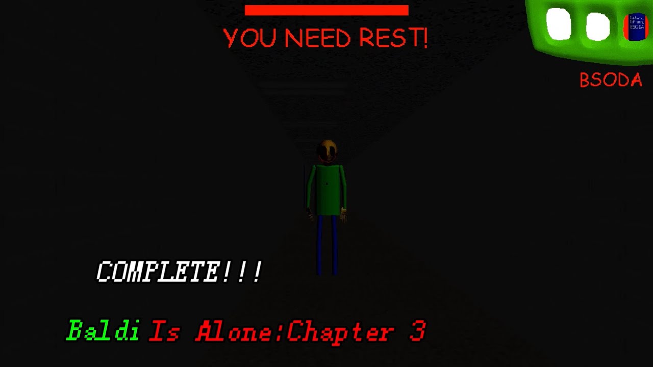 BBiEaL Mod - Baldi Is Alone: Chapter 3 - YouTube