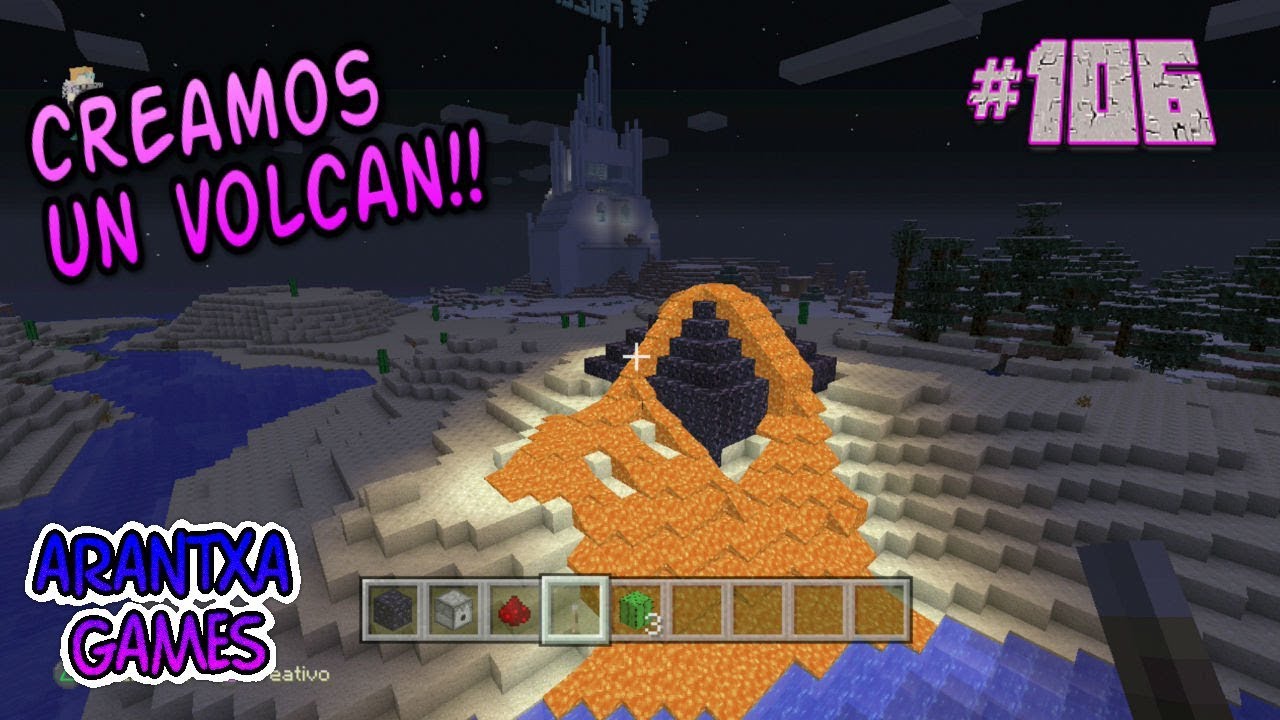 Como hacer un Volcan en Minecraft - Minecraft Modo Creativo #106 - YouTube