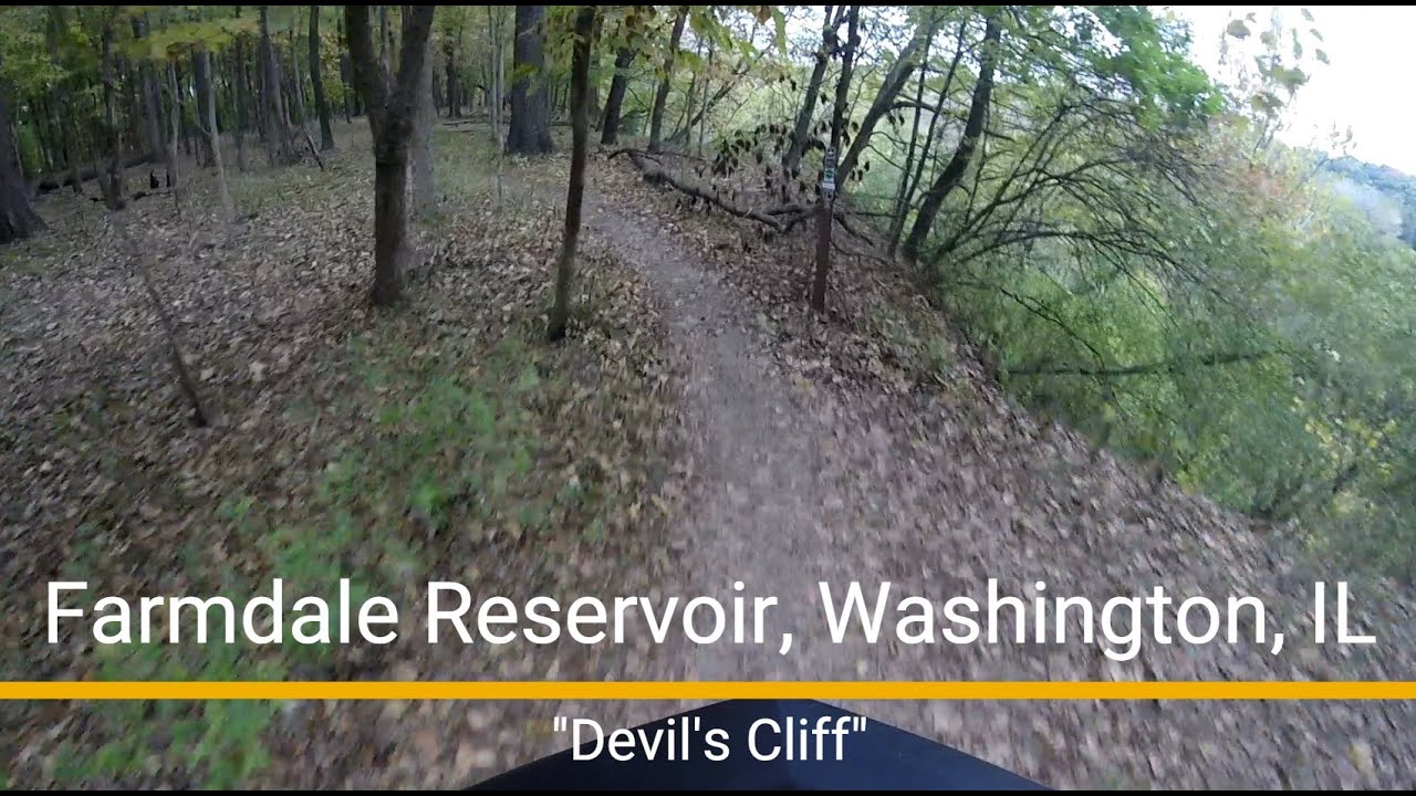 Farmdale Reservoir MTB trail - "Devil's Cliff" - YouTube