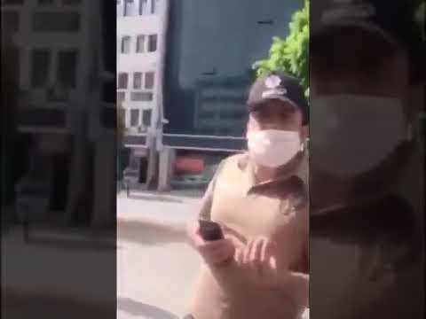 Bekçiye Kimlik Göstermek İstemeyen Kadının Kavgası