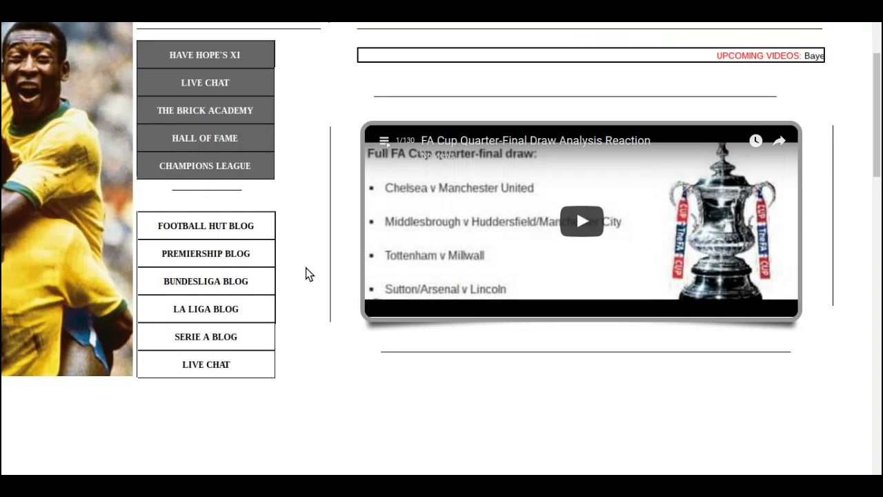 Have Hope Football Hut Website - YouTube