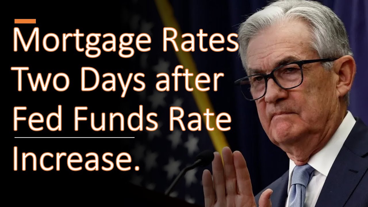 Mortgage Rates Two Days After Fed Funds Rate Increase - YouTube
