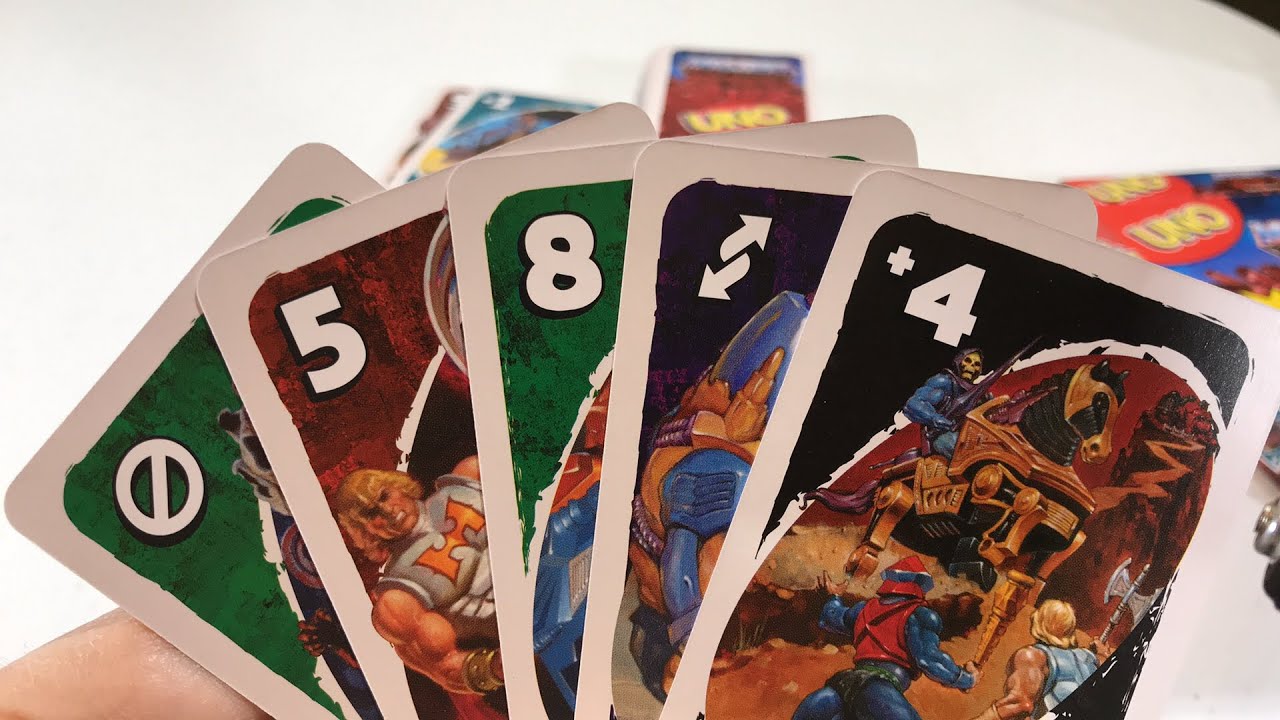 Masters of the universe Uno card game demonstration - YouTube