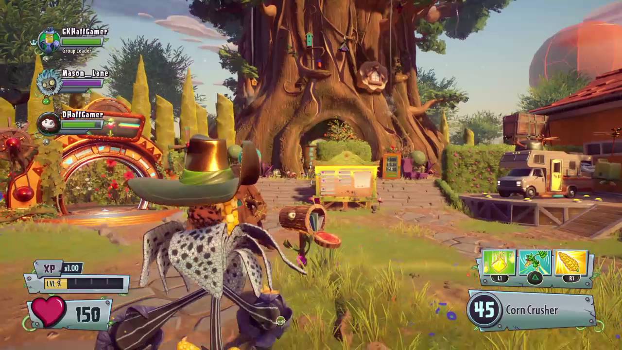 (GW2 PS4) Garden warfare 2 GamePlay | running around for 39 minutes ...