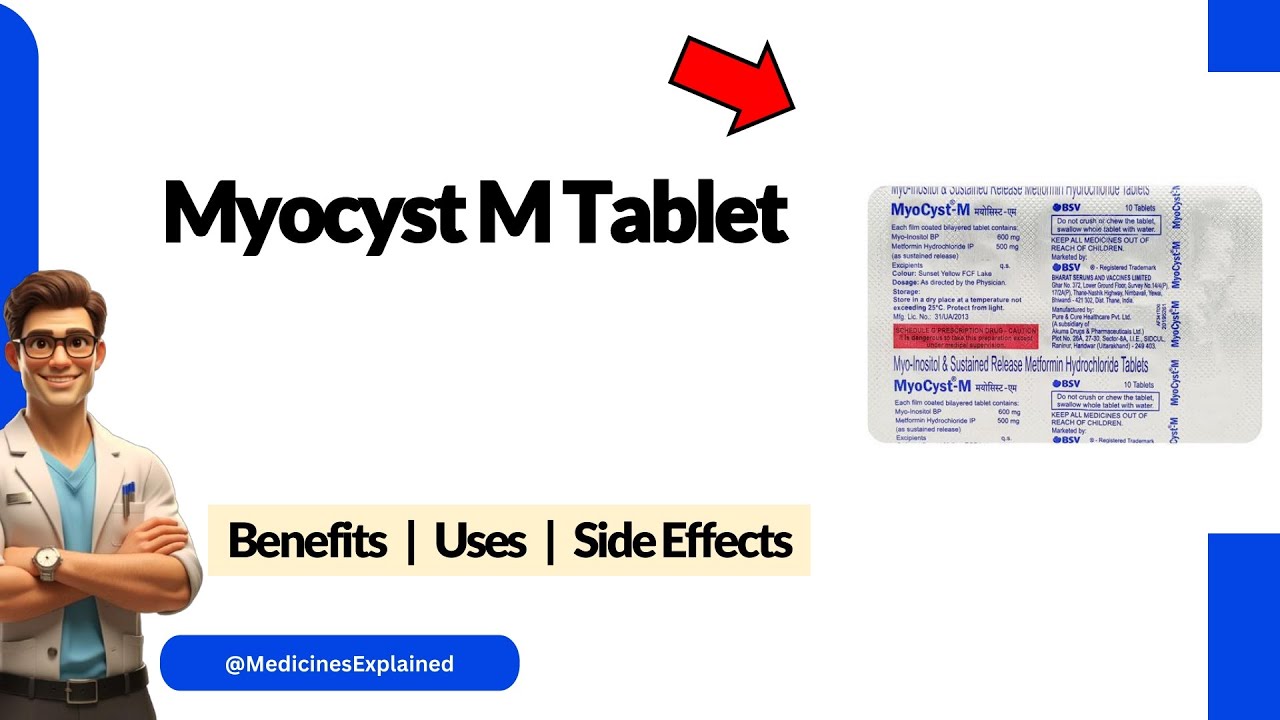 Myocyst M Tablet 10's Uses, Side Effects & Dosage Explained! - YouTube