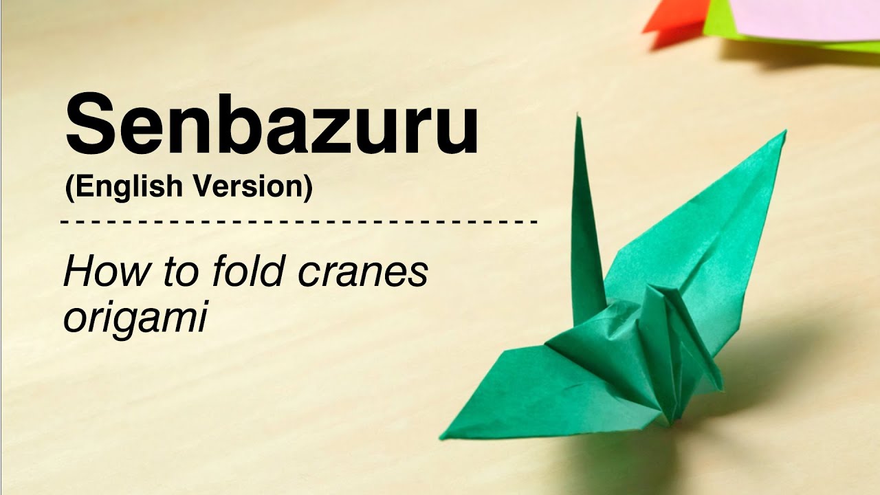 How to fold Senbazuru (Thousand paper cranes). - YouTube