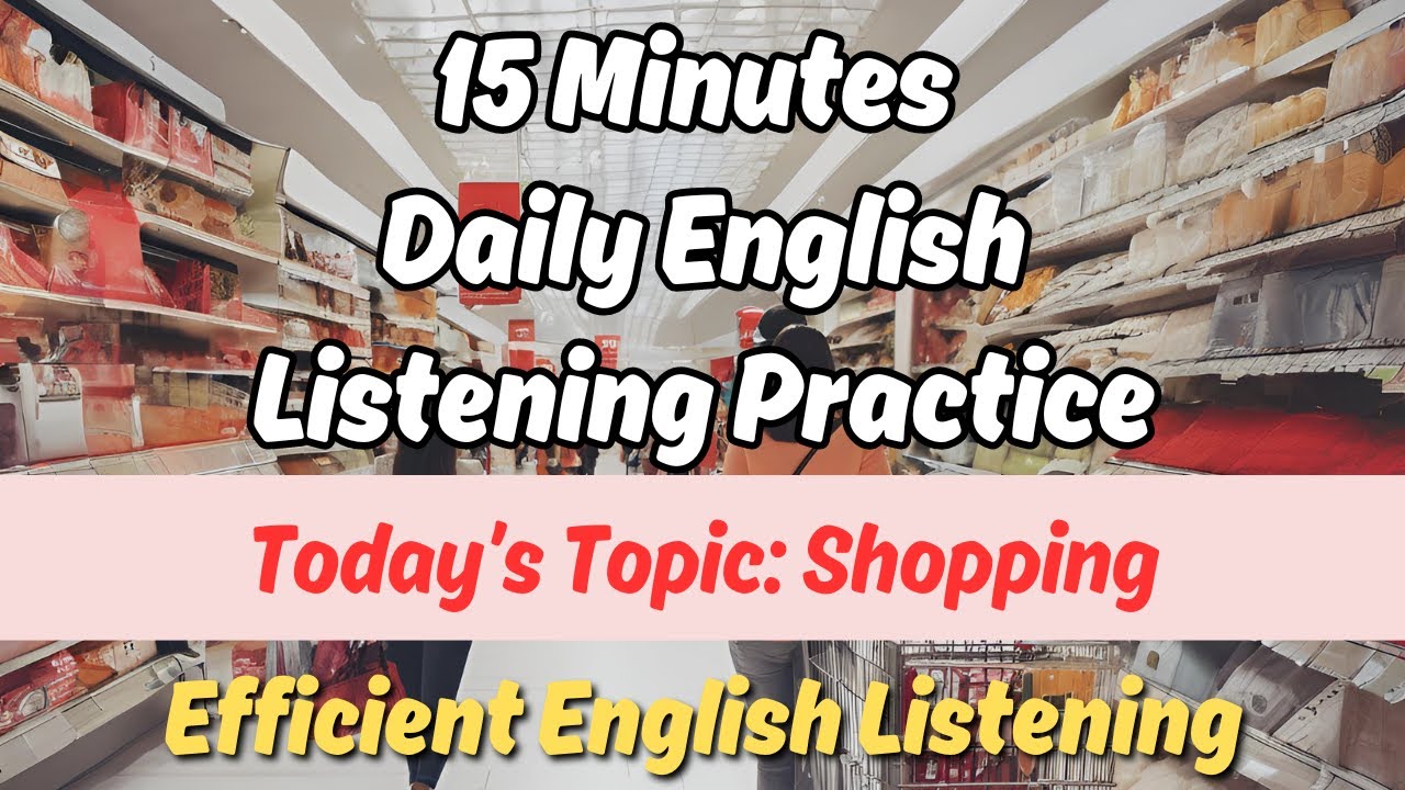 10 Minutes Common English Sentences Practice (Topic: Shopping ...
