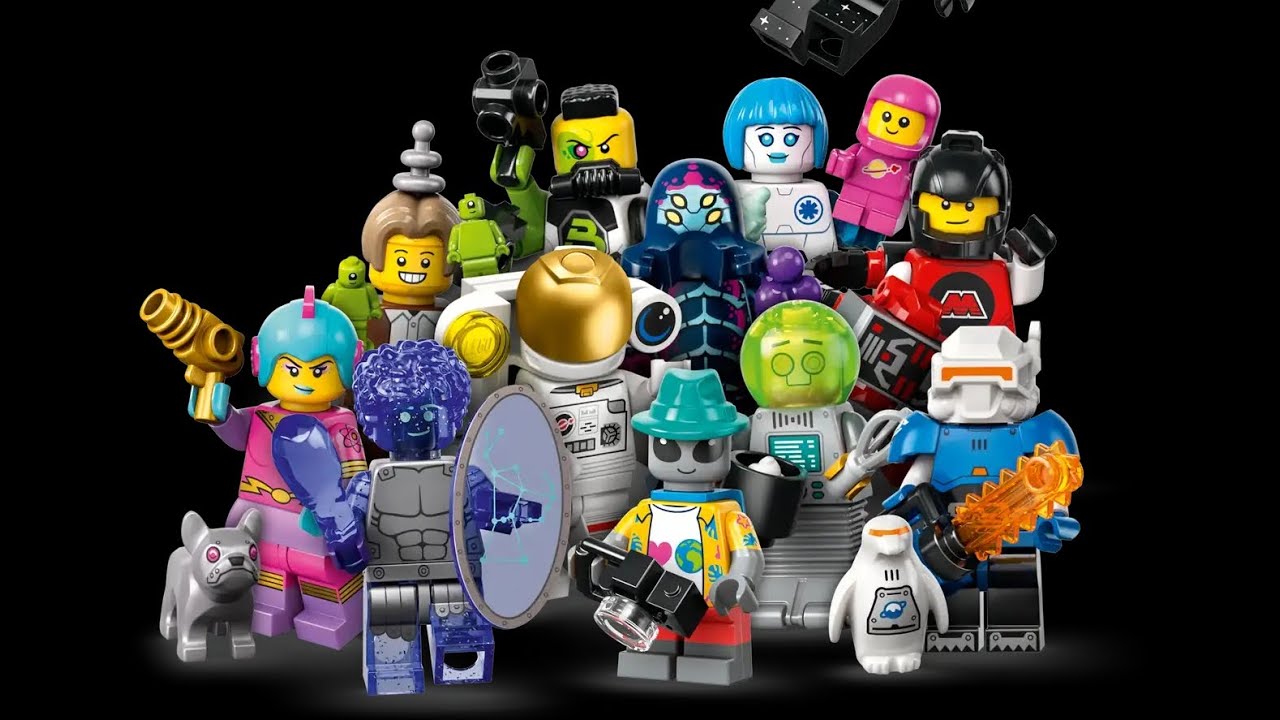 Lego collectable minifigures space series, full set build and review ...