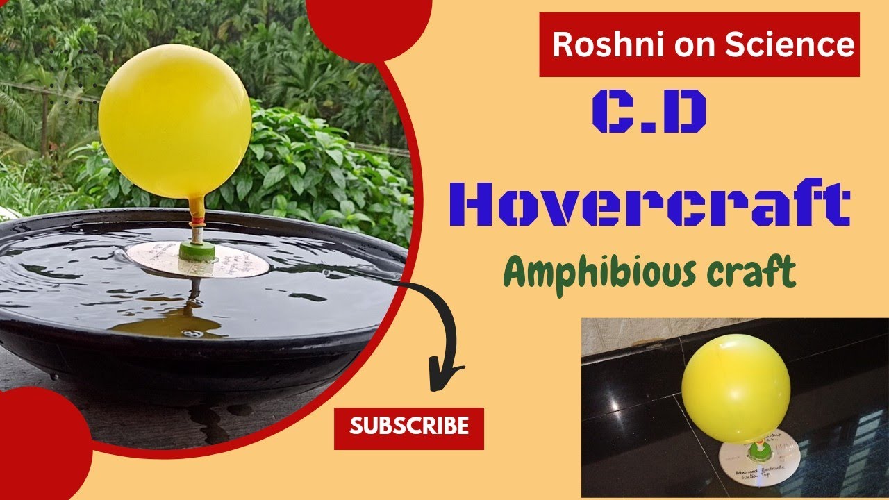 How to make CD Hovercraft? | amphibious craft |science toy for children ...