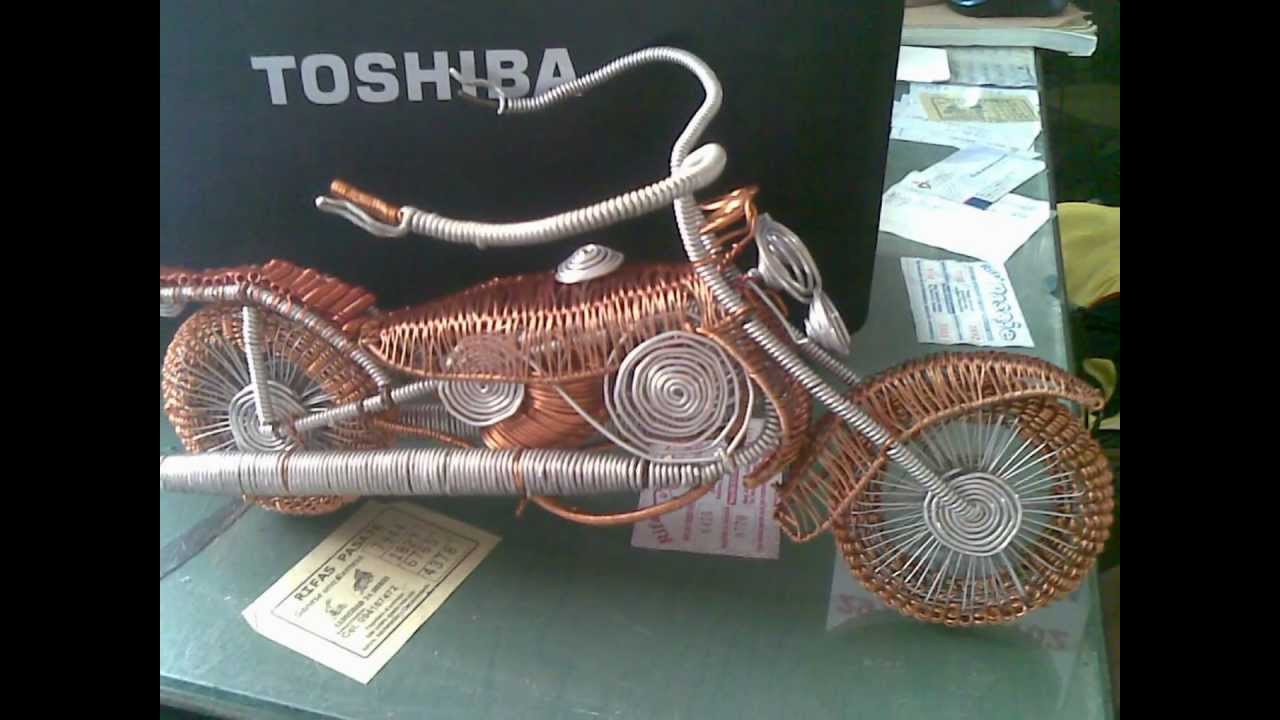 Arte en alambre de cobre y materiales reciclables - YouTube