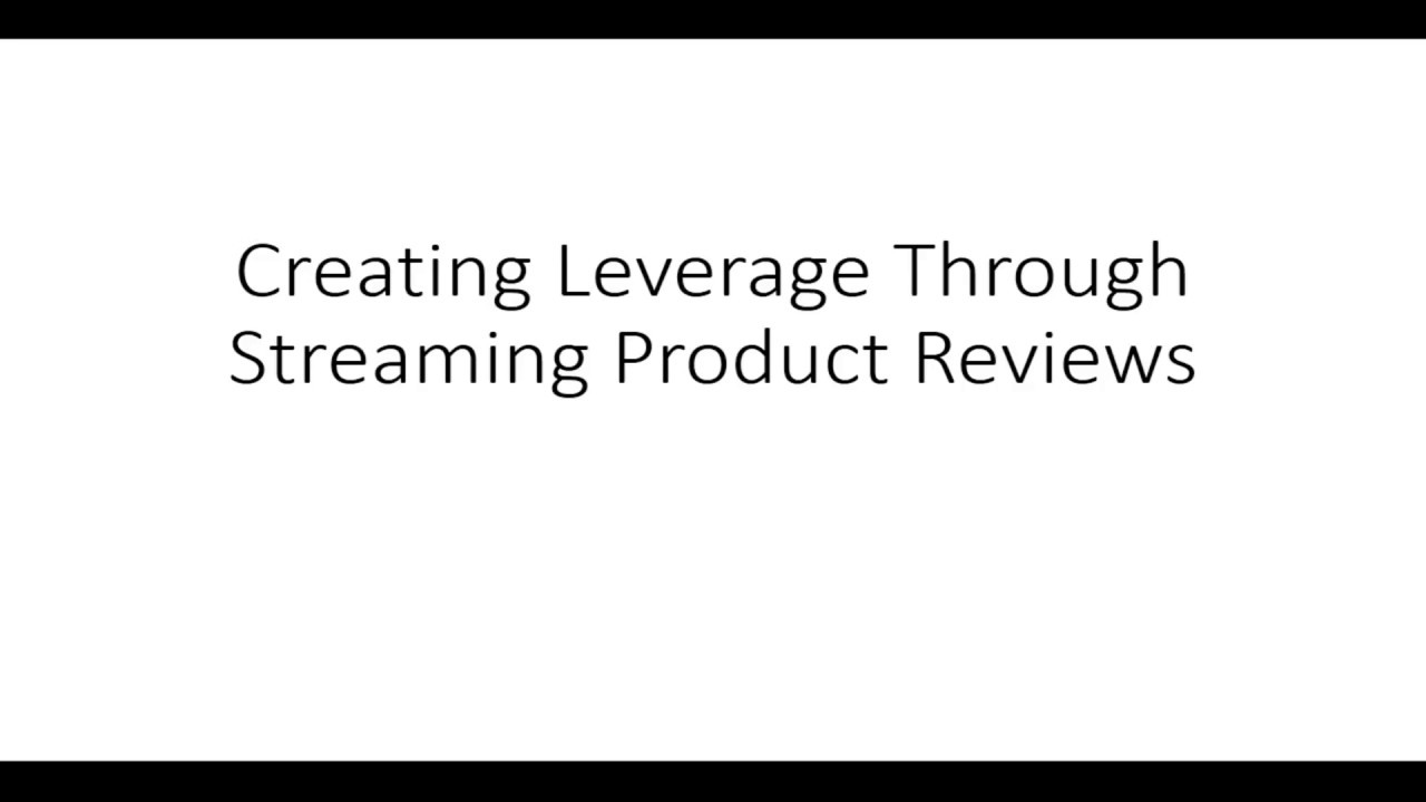8- Best Practices Streaming For Product Review - Live Streaming ...