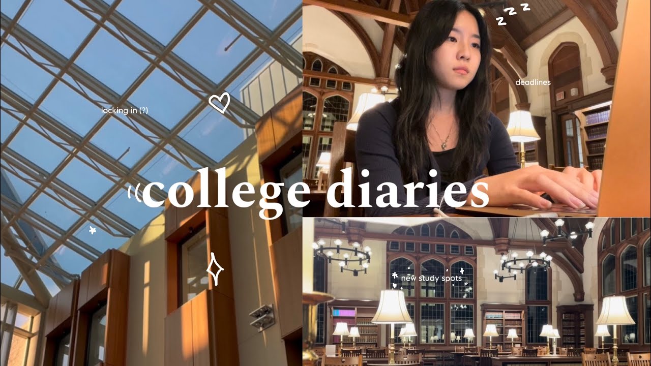 STUDY VLOG 🎧 *realistic* productive weekend, library sessions, projects, grwm - YouTube